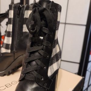 BCB GENERATION | Shoes | Bcb Generation Ladies Black Ivory Plaid Boots ...